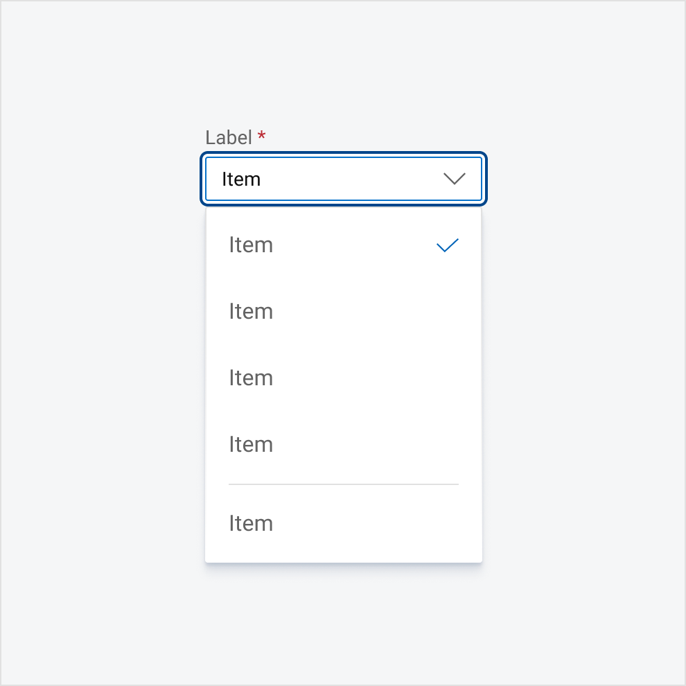 Dropdown - Dell Design System