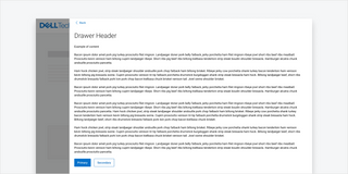 Drawer - Dell Design System