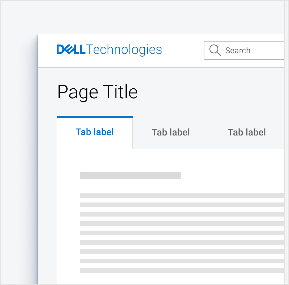 Tabs - Dell Design System