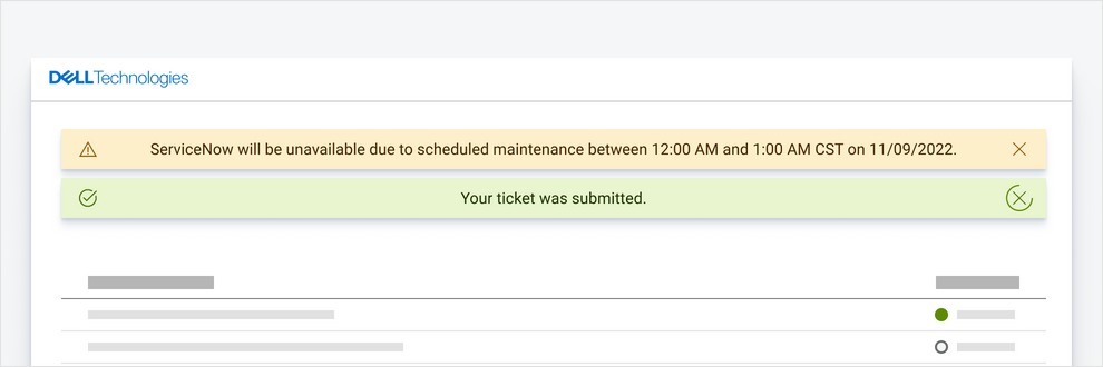 Message Bar - Dell Design System