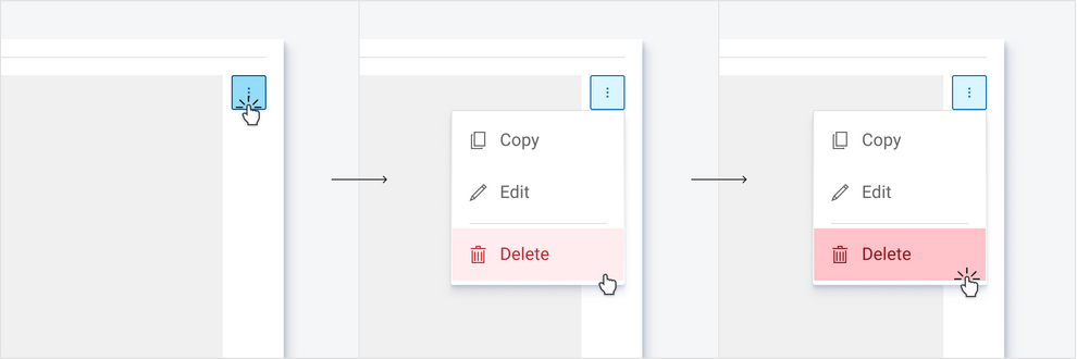 Action Menu - Dell Design System