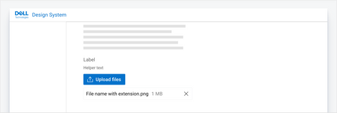 File Input - Dell Design System