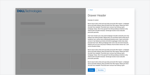Drawer - Dell Design System