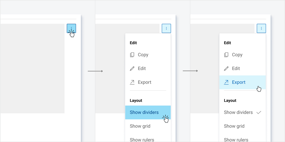 Action Menu - Dell Design System