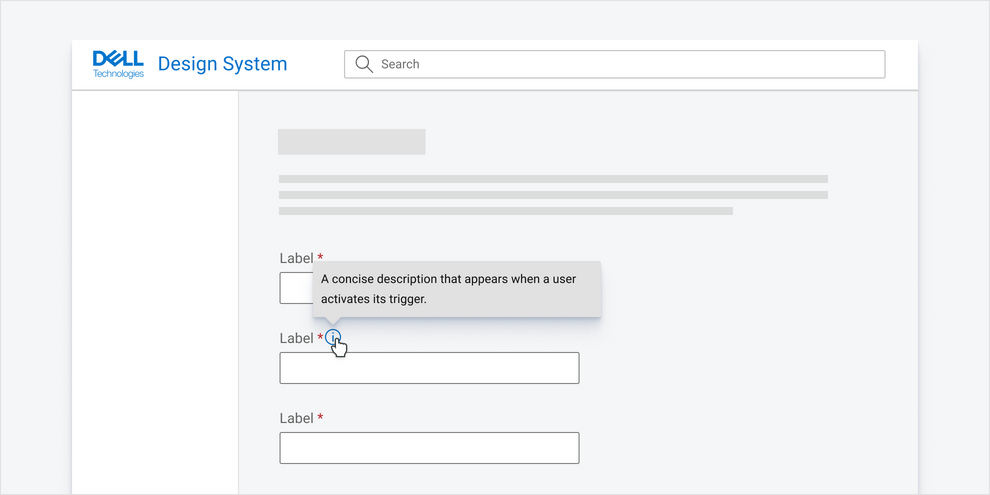 Tooltip - Dell Design System