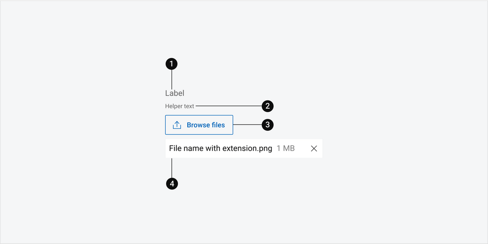 File Input - Dell Design System