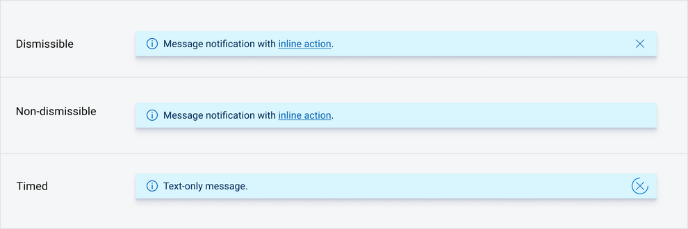 Message Bar - Dell Design System