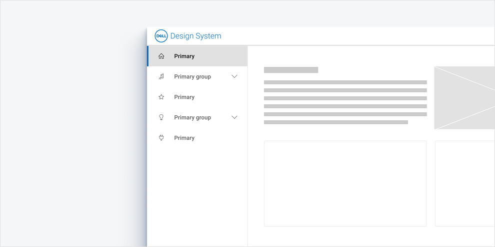 Side Navigation - Dell Design System