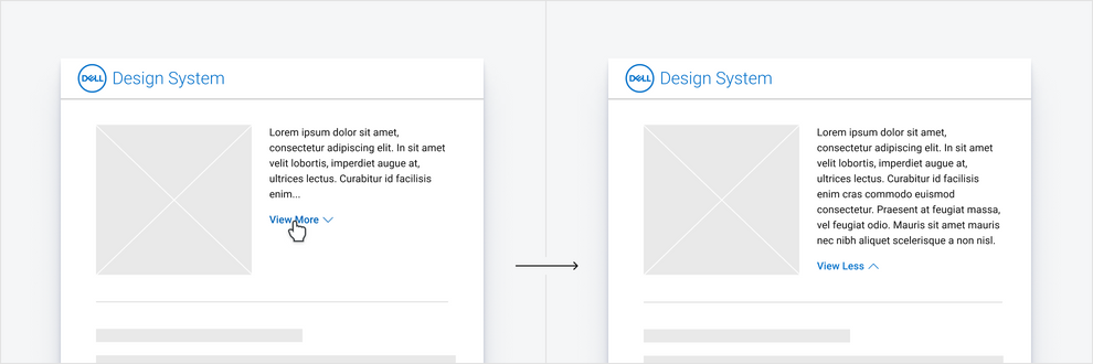 View More Less Dell Design System view-more-less-dell-design-system